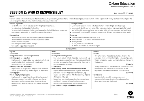 Climate Challenge: Explore the human impact of climate change. (Ages 11 ...