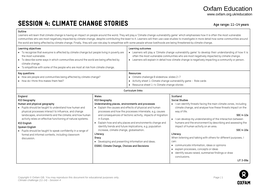 Climate Challenge: Explore the human impact of climate change. (Ages 11 ...