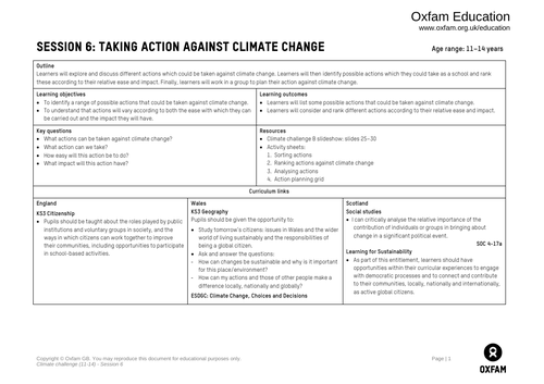 Climate Challenge: Explore the human impact of climate change. (Ages 11 ...