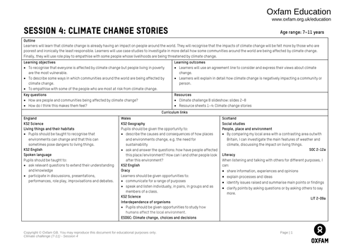Climate Challenge: Explore the human impact of climate change (ages 7 ...