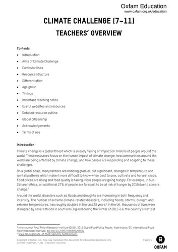 Climate Challenge: Explore the human impact of climate change (ages 7 ...