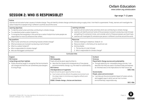 Climate Challenge: Explore the human impact of climate change (ages 7 ...