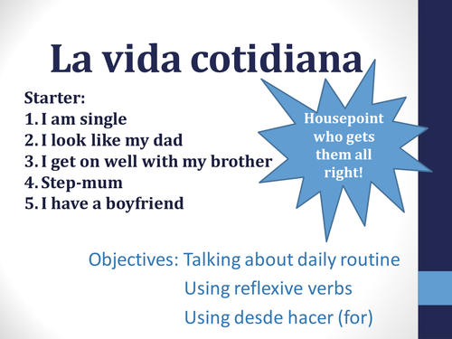 KS4 Spanish La vida cotidiana | Teaching Resources