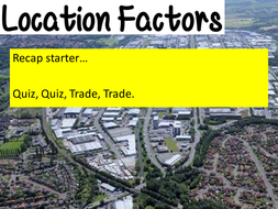 Location Factors GCSE | Teaching Resources