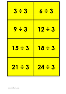 44 Times Tables Matching Cards | Teaching Resources