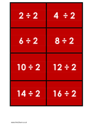 44 Times Tables Matching Cards | Teaching Resources