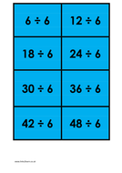 44 Times Tables Matching Cards | Teaching Resources