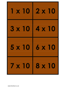 44 Times Tables Matching Cards | Teaching Resources