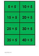 44 Times Tables Matching Cards | Teaching Resources