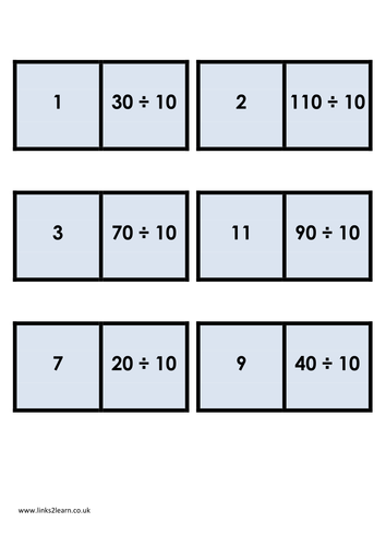 Times tables dominoes | Teaching Resources