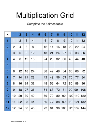 6, 6 times tables games and activities by paul urry - UK Teaching ...