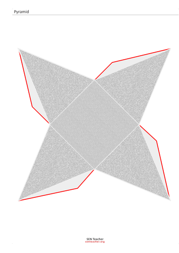 Textured Nets for 3D Model - Prisms and Pyramids | Teaching Resources