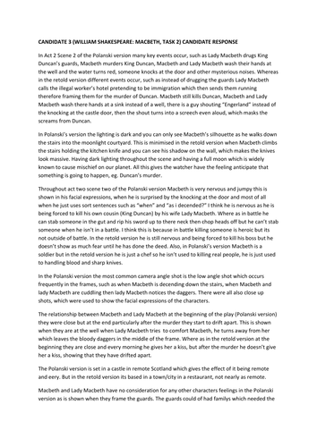 OCR Shakespeare and film Macbeth | Teaching Resources