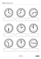Read Analogue Clock Faces | Teaching Resources