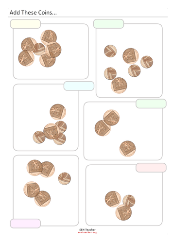 UK Coins - Add Clusters/Groups of Coins | Teaching Resources