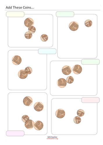 UK Coins - Add Clusters/Groups of Coins | Teaching Resources