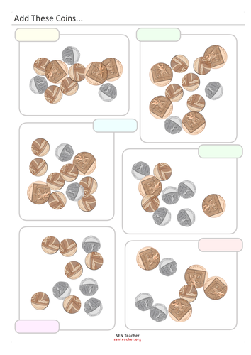 UK Coins - Add Clusters/Groups of Coins | Teaching Resources