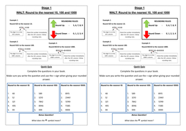 Rounding Ladder (Differentiated 5 levels) | Teaching Resources