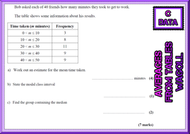GCSE Mathematics Grade C Handling data revision cards | Teaching Resources