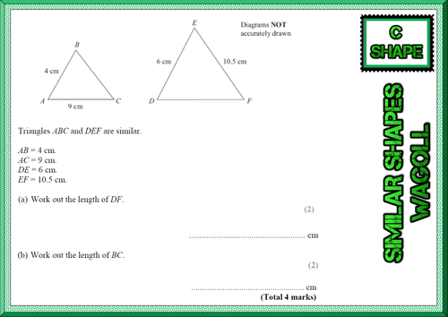 GCSE Mathematics Grade C Shape revision cards by j2dutto - Teaching ...