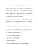 Great Fire Reading Comprehension | Teaching Resources