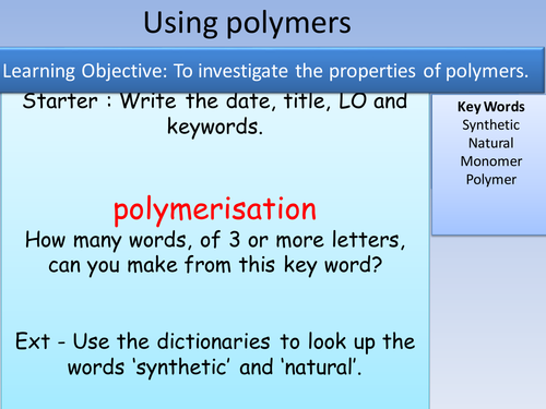 KS3 Ceramics, Polymers and Composites Lessons | Teaching Resources