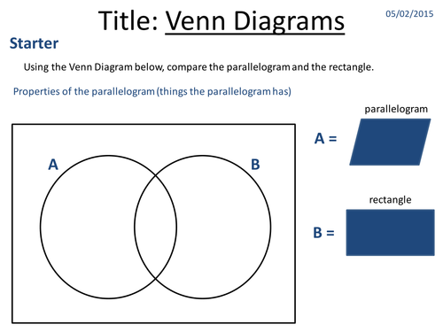 Introducing and Interpreting Venn Diagrams by paulcollins - Teaching ... Introducing and Interpreting Venn Diagrams by paulcollins - Teaching ...