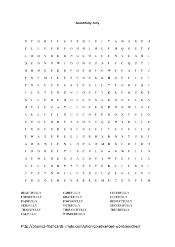 Wordsearches for advanced spellings PDF | Teaching Resources