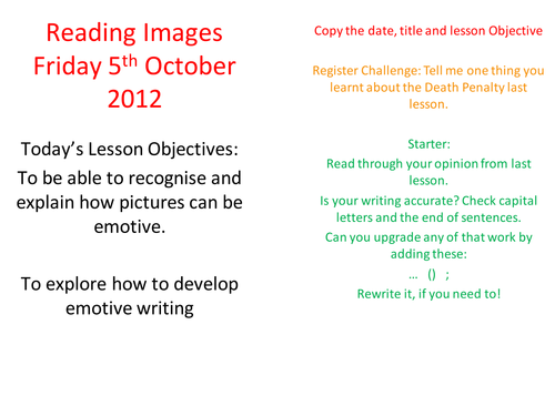 Full Unit of Work - Death Penalty Reading and Writing Assessment ...