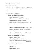 GCSE Arabic Speaking Exam Preparation | Teaching Resources