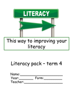 Literacy Homework Booklet 4 | Teaching Resources