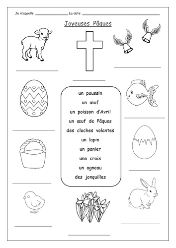 FRENCH - Easter - Joyeuses Pâques - Activity Booklet - Worksheets ...