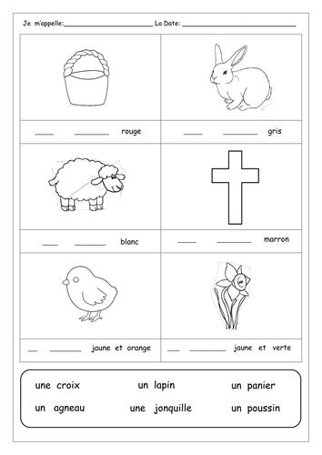 FRENCH - Easter - Joyeuses Pâques - Activity Booklet - Worksheets ...