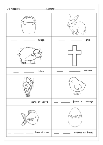 FRENCH - Easter - Joyeuses Pâques - Activity Booklet - Worksheets ...