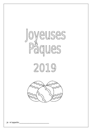 FRENCH - Easter - Joyeuses Pâques - Activity Booklet - Worksheets ...