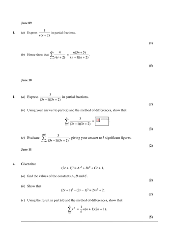 FP2 Edexcel grouped exam questions | Teaching Resources