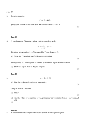 FP2 Edexcel grouped exam questions | Teaching Resources