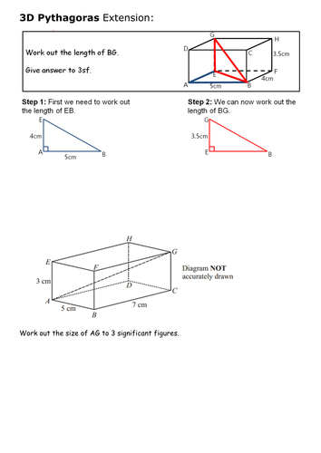 Pythagoras Finding the Hypotenuse by fintansgirl - Teaching Resources - TES