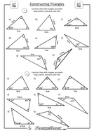 Constructing Triangles | Teaching Resources