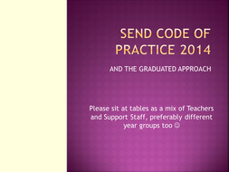 SEND code of practice 2014 summary INSET | Teaching Resources