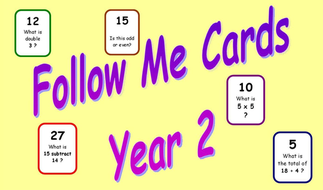Follow Me Loop Cards - Year 2 | Teaching Resources