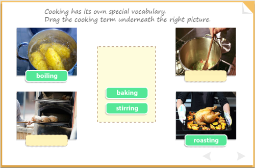 Building vocabulary for cooking | Teaching Resources