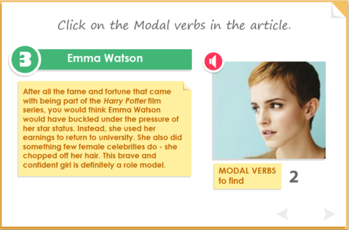 Modal verbs - Celebrity Role Models | Teaching Resources