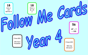 Follow Me Loop Cards - Year 4 | Teaching Resources