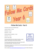 Follow Me Loop Cards - Year 6 | Teaching Resources