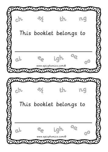 Phase 3 Phonics Digraphs Activity Booklet | Teaching Resources
