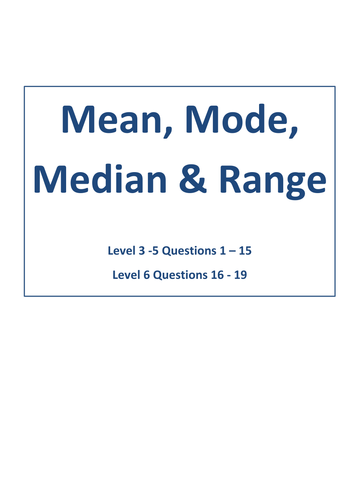 Data KS2 Sats Past Paper Questions incl level 6 | Teaching Resources