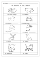 FRENCH - Animals - Les Animaux - Activity Booklet - Worksheets ...