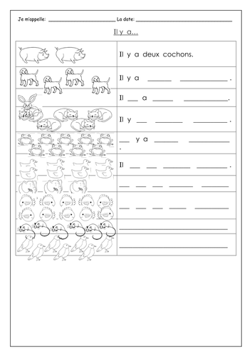 FRENCH - Animals - Les Animaux - Activity Booklet - Worksheets ...
