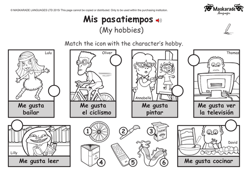 KS1- SPANISH-Level 2: Hobbies, Days of the week, Months of the Year ...